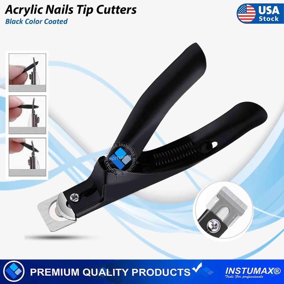 Manicure Pedicure Kit Tools Acrylic False Nail Tip Nail Cutter Eyebrow ...