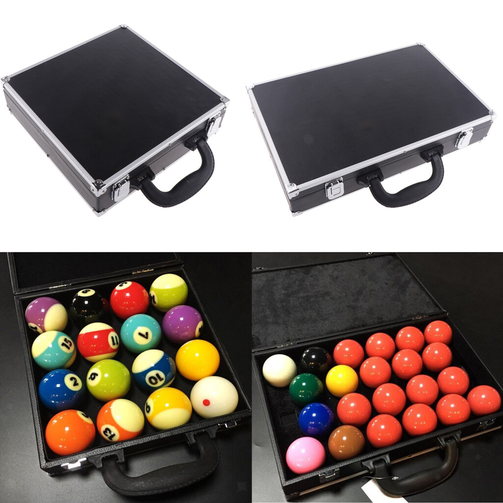 Deluxe Billiards Pool Carrier Case Organizer Set of Billiard Balls ...