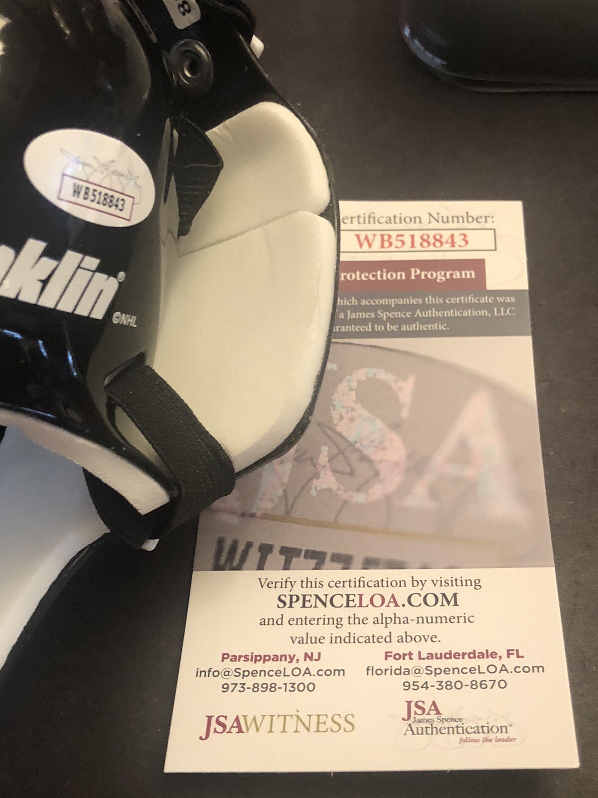 JSA ANDY MOOG “3X SCC” AUTOGRAPHED EDMONTON OILERS SIGNED MINI GOALIE ...