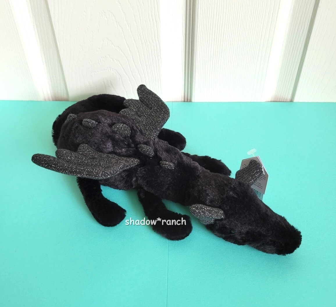 Jellycat ONYX DRAGON [LITTLE] Soft Plush Black Mystical Collectible Toy ...