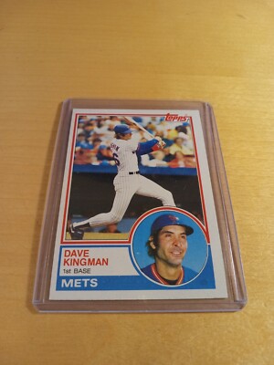 1983 Topps #160 DAVE KINGMAN New York Mets Baseball Card, 1st Baseman ...