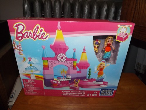 MEGA BLOKS BARBIE RAINBOW PRINCESS CASTLE #DPL00 81 PCS NIB 2016 | eBay