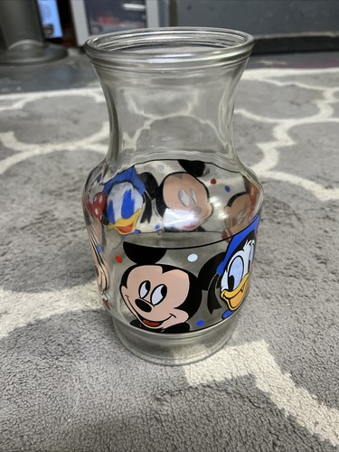 Disney's Mickey Mouse and Friends 9" Glass Vase / Pitcher (Mickey ...