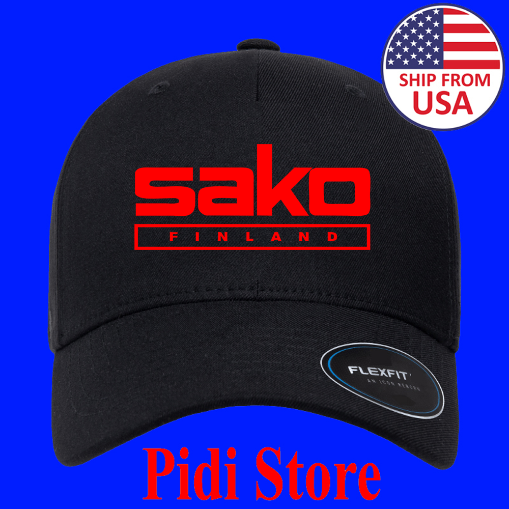 SAKO Finland Black Hat Baseball Cap Size S/M and L/XL | eBay