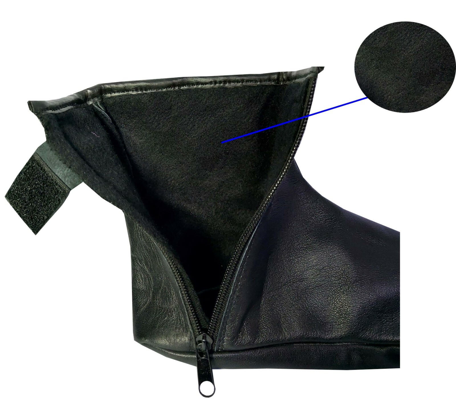 Mens Ladies Unisex Real Leather Black Socks Khuffs Khuffain for Hajj ...