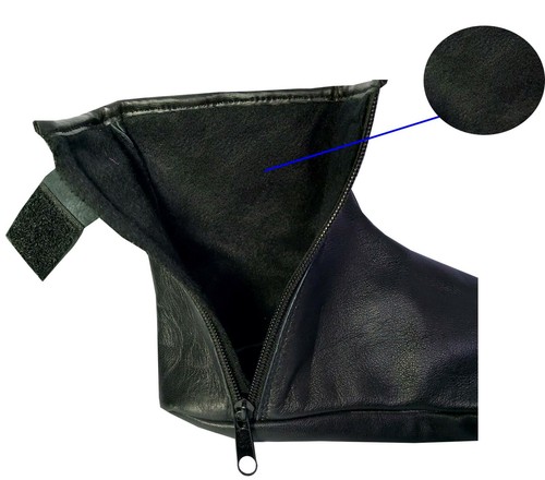 Mens Ladies Unisex Real Leather Black Socks Khuffs Khuffain for Hajj ...