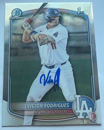 2025 Bowman - Chrome Prospects Victor Rodrigues #BCP-45 (RC) IP Auto | eBay