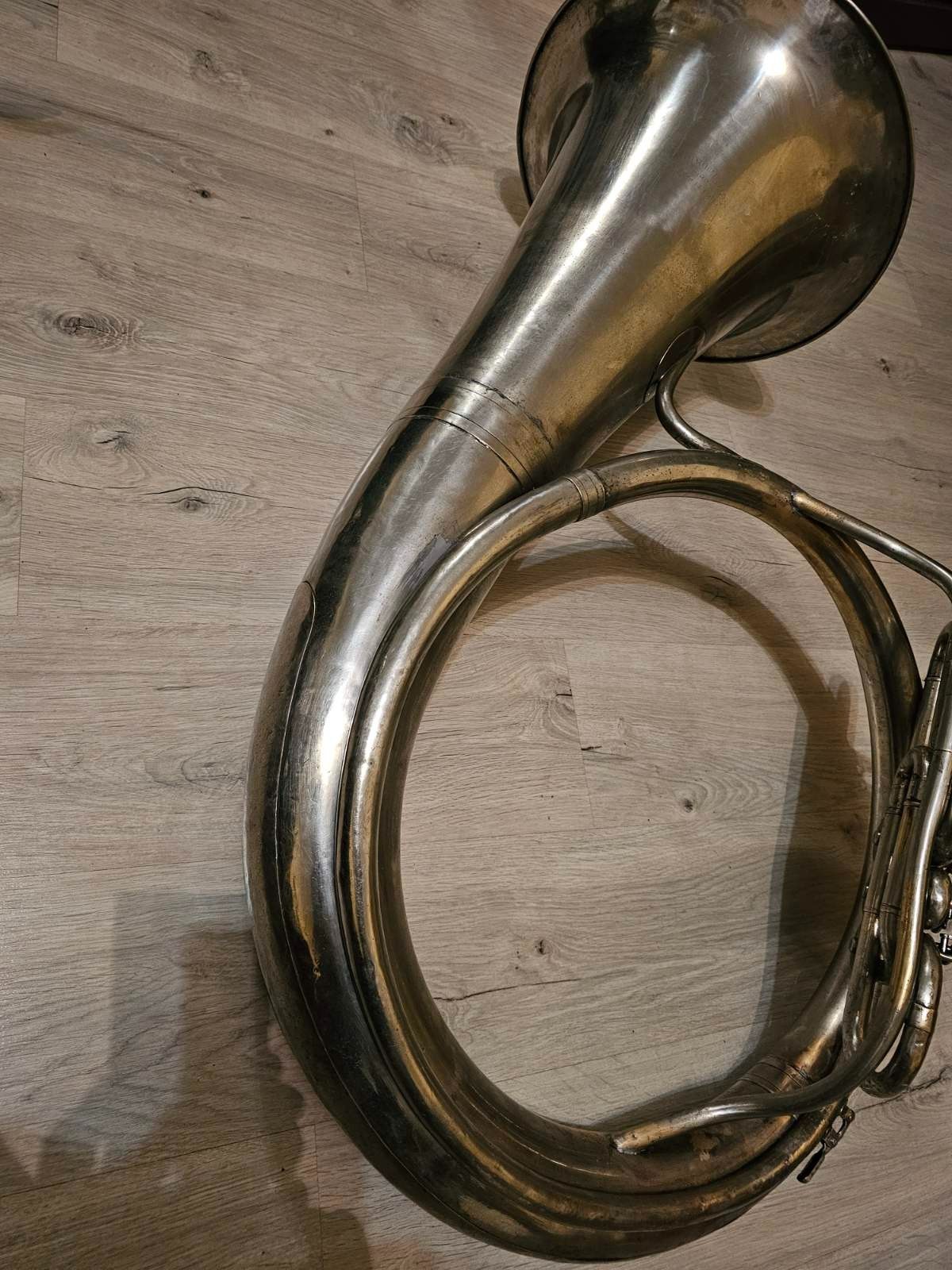 Helicon Eb Tuba Brass Pipe Wind Instrument Horn USSR Soviet Vintage ...