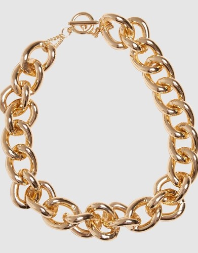 Urban Classics Modern Women Gold Flashy Chain Necklace One size ...