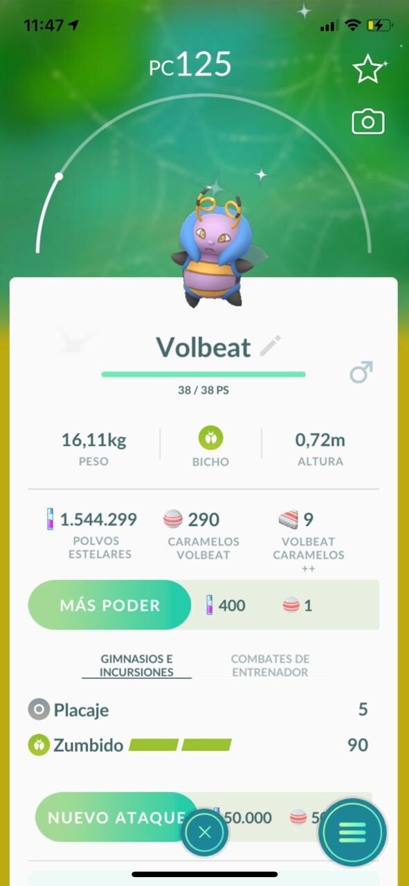 Shiny Volbeat- Registered Trade Or 30 Days - Pokémon Go | eBay