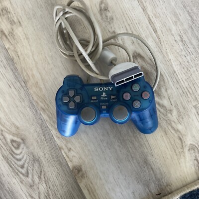 PS One PS1 Video Game Controller Clear Ocean Blue SCPH-110 PlayStation ...