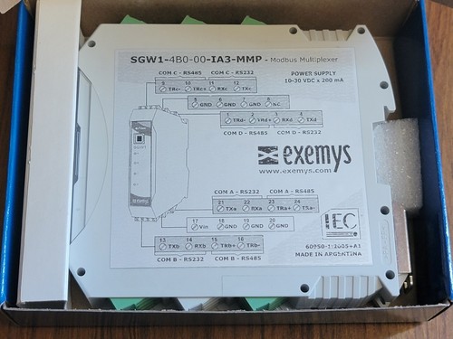 Exemys - SGW1-4B0-00-IA3-MMP Modbus Multiplexer - Ver 2.8 A | eBay