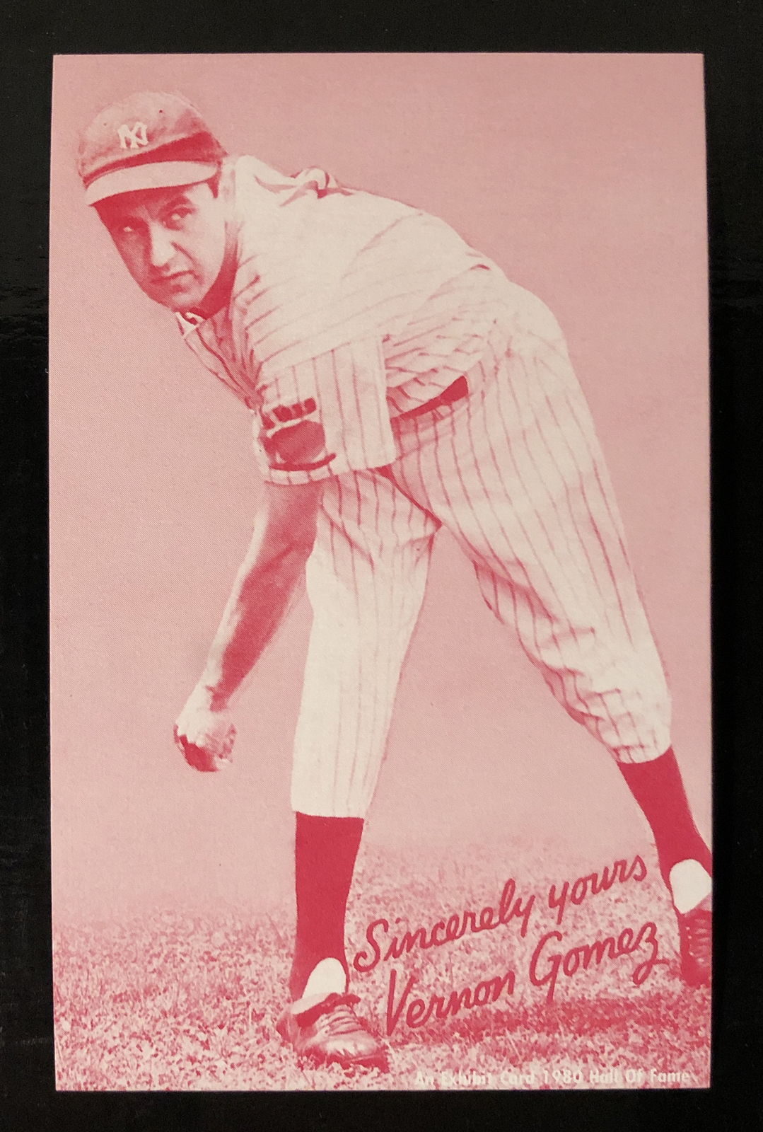 Vintage 1980 Lefty Gomez Hall of Fame Exhibit Arcade Red Card- MINT ...