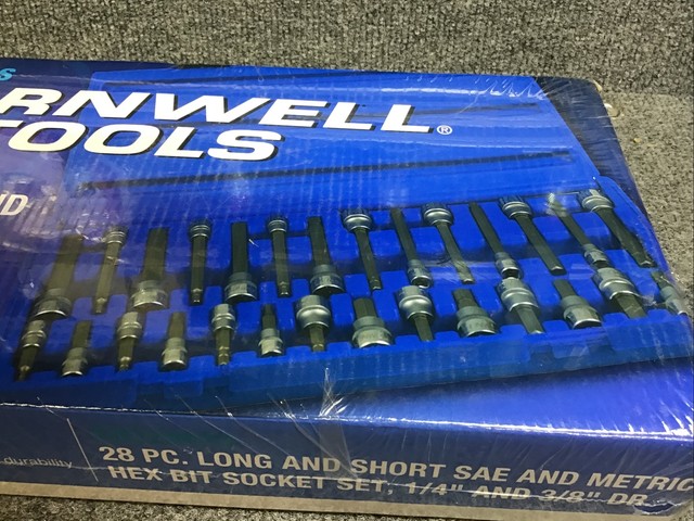 Cornwell Tools Cbs-2802s 28pc Standard & Extra Long Hex Bit Socket Set ...