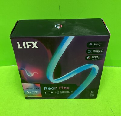 New LIFX SuperColor Neon Flex 6.5ft Smart Indoor LED Rope Light ...