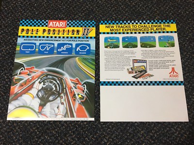 2 1983 ATARI POLE POSITION 2 FLYERS UNCIRCULATED | eBay