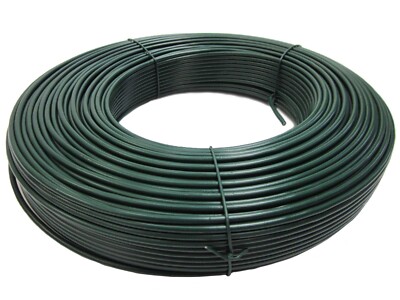 PVC Coated Tension Straining Line Wire 100m x 3.1mm Galvanised Steel ...
