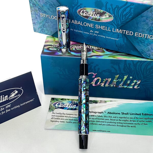 Conklin Stylograph Abalone Limited Edition 100 Fountain Pen | eBay