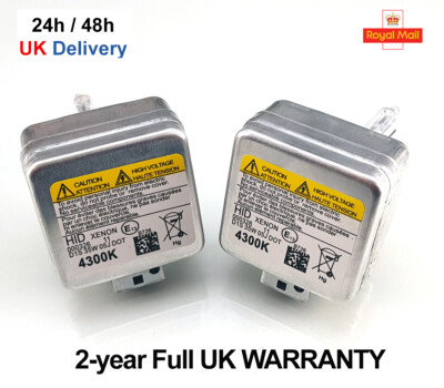 2 x D1S XENON 4300K HID Car Bulbs compatible with 66043 66142 66144 ...