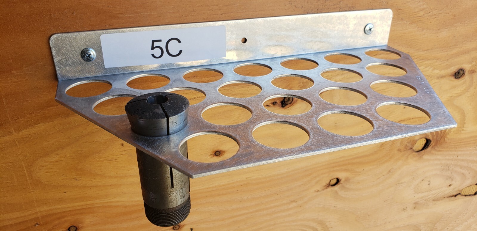 5C collets holder rack, hold up to 22 collets, made in usa, ship first ...