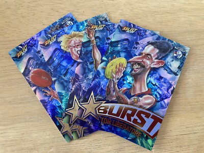 2022 AFL Select Star Burst Ice Western Bulldogs Team Set 4 Cards | eBay ...