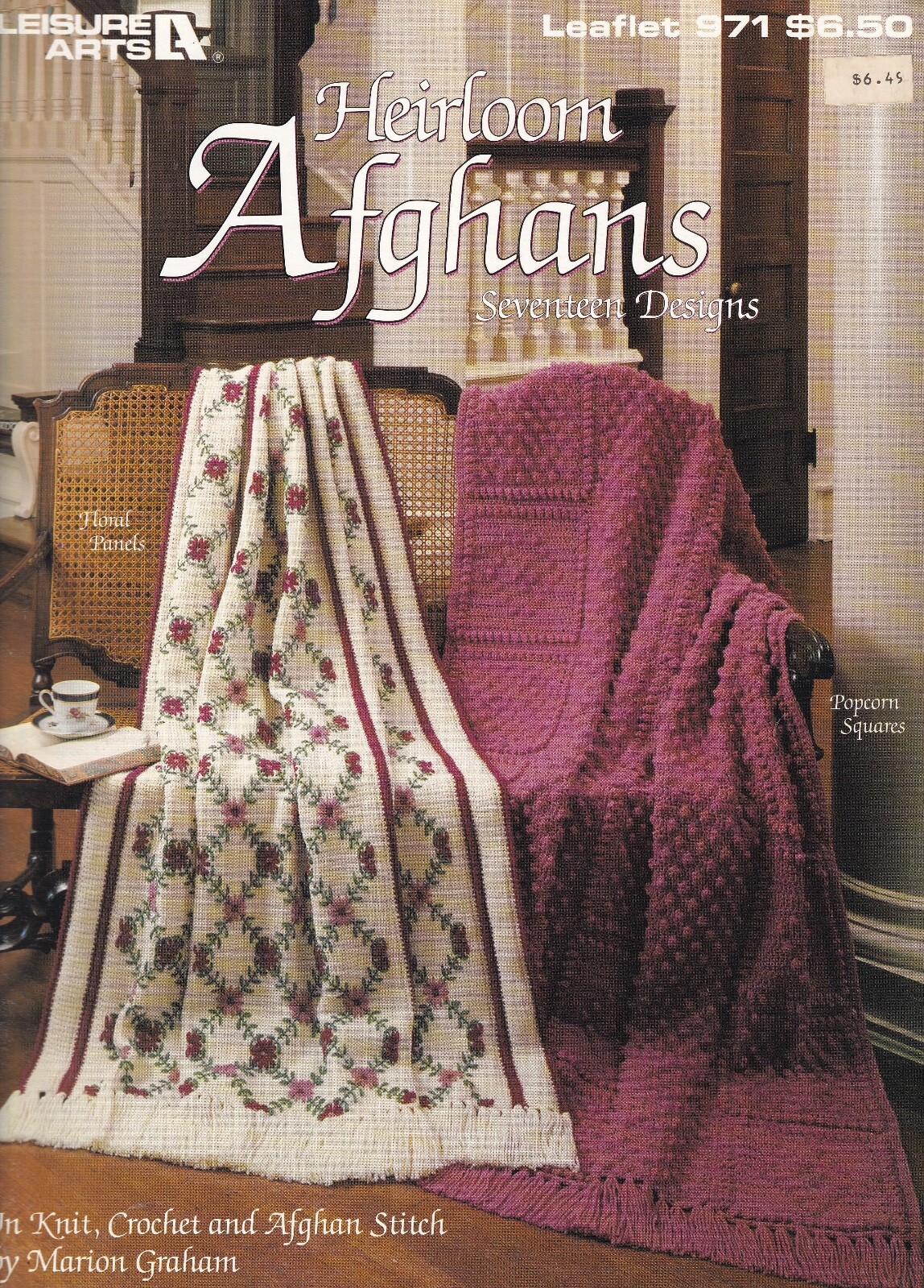 Heirloom Afghans 17 Designs in Knit, Crochet & Afghan Stitch Leisure ...