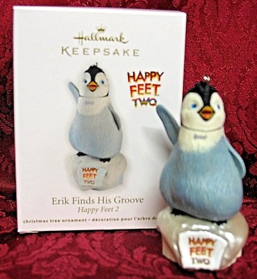 HALLMARK 2012 HAPPY FEET 2 ORNAMENT~ERIK FINDS HIS GROOVE | eBay