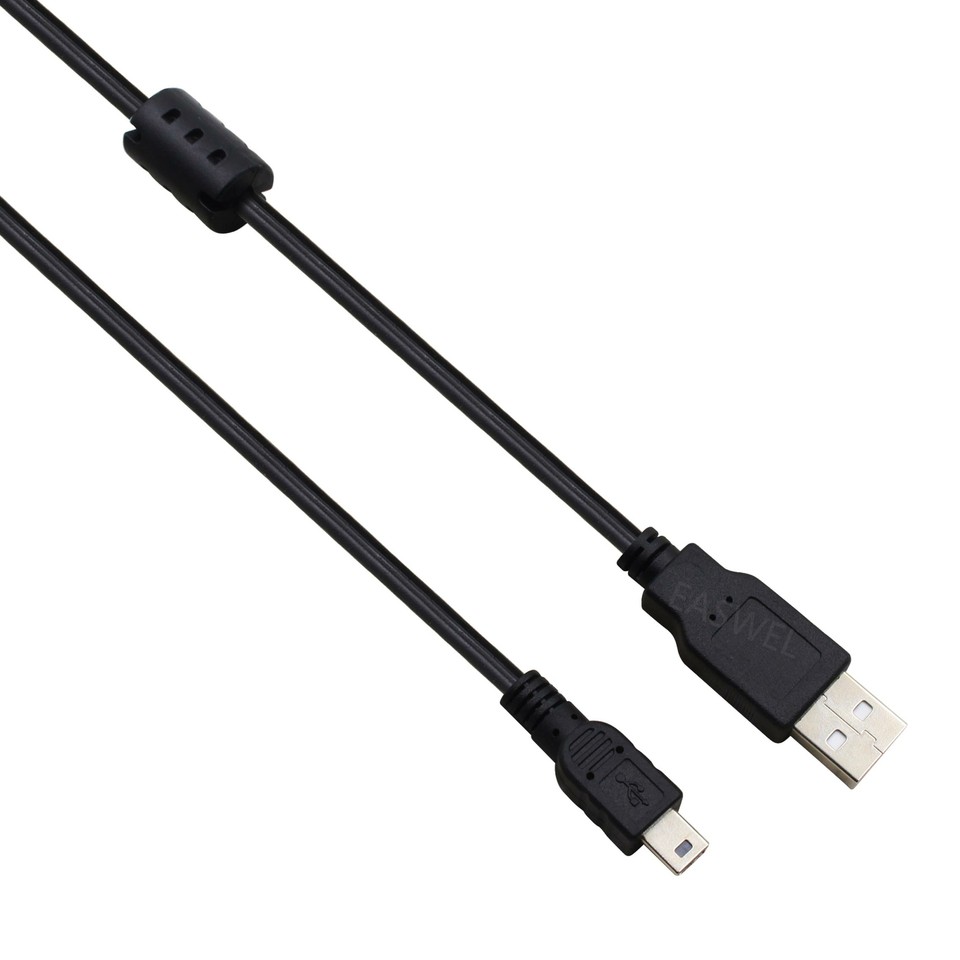 4ft USB 2.0 USB Male Type A to Mini B 5pin Cable Cord Lead w/ Magnetic ...