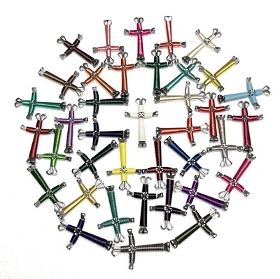 Disciples Cross 3.5 (5 crosses) Assorted Colors Christian, Catholic ...