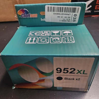 Clorisun 2 pack 952XL Compatible Ink Cartridge for HP 952XL BLACK | eBay