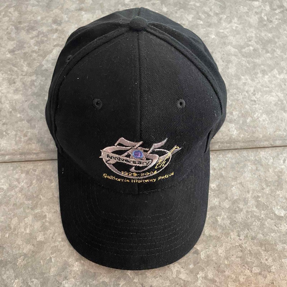 Vintage California Highway Patrol 75th Anniversary Snapback Hat Black ...