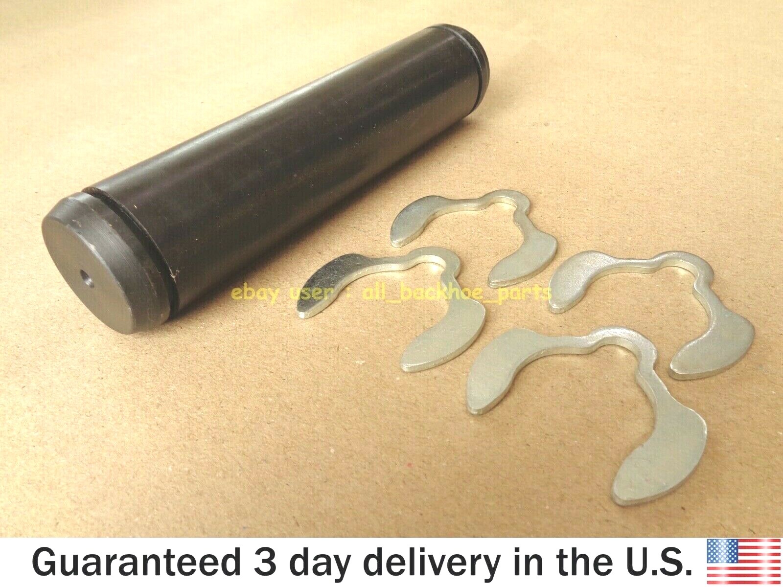 JCB BACKHOE - PIVOT PIN WITH 4 CIRCLIPS (PART NO. 811/70080 811/90585 ...