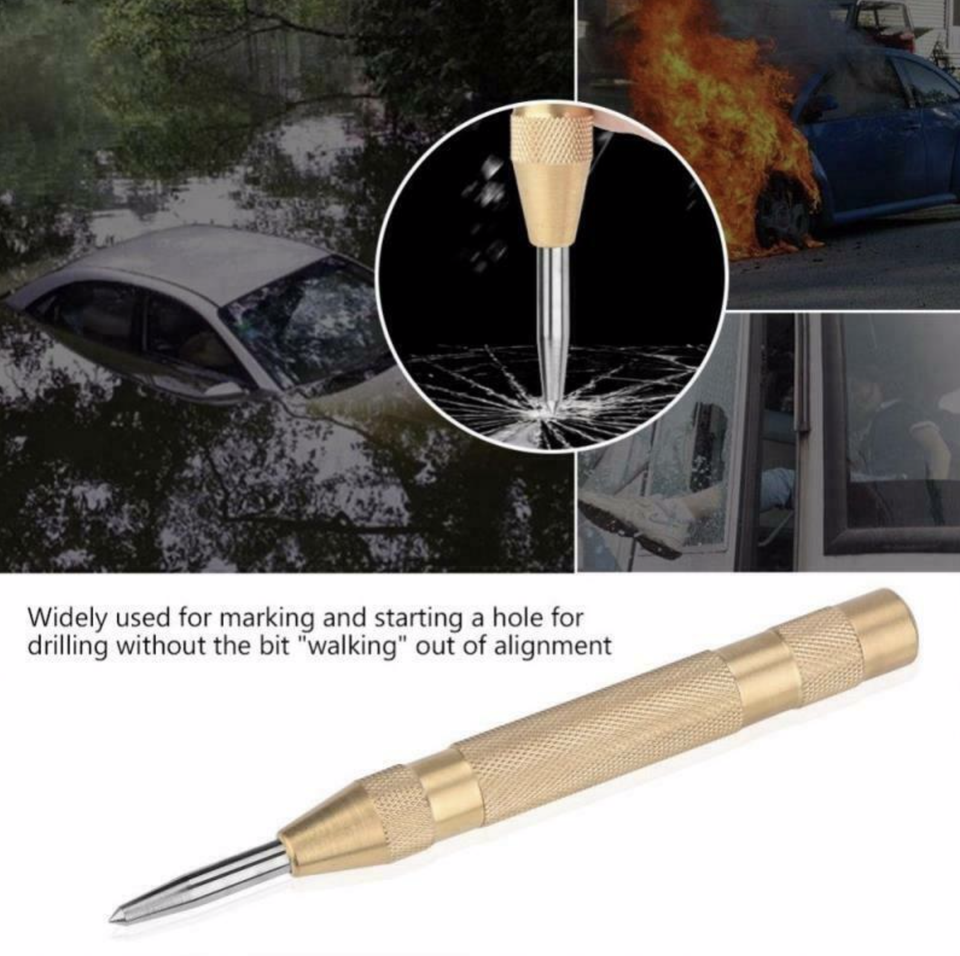 Automatic Center Punch Strikes Surface Hammer Spring Loaded Window ...