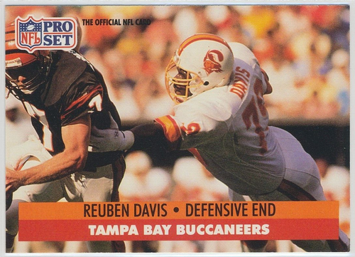 Reuben Davis - Tampa Bay Buccaneers - 1991 Pro Set - Series 2 - Base ...