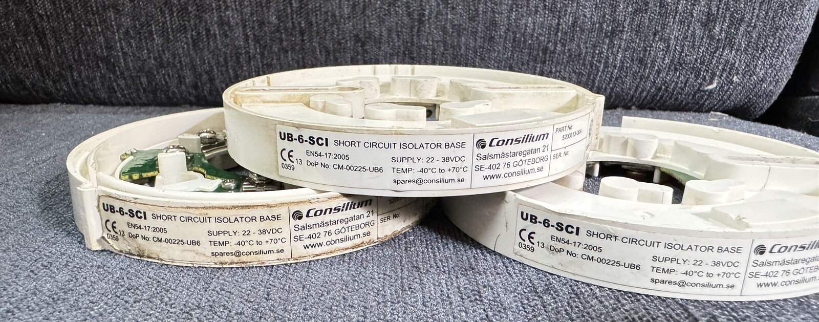 CONSILIUM UB-6-SCI SHORT CIRCUIT ISOLATOR BASE 5200313-00A LOT OF 3 | eBay