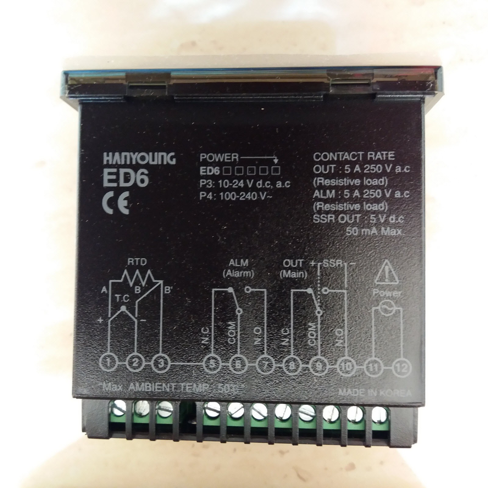 Hanyoung Nux ED6 FPMAP4 Pt100Ω Sensor -100~400 Digital temperature ...