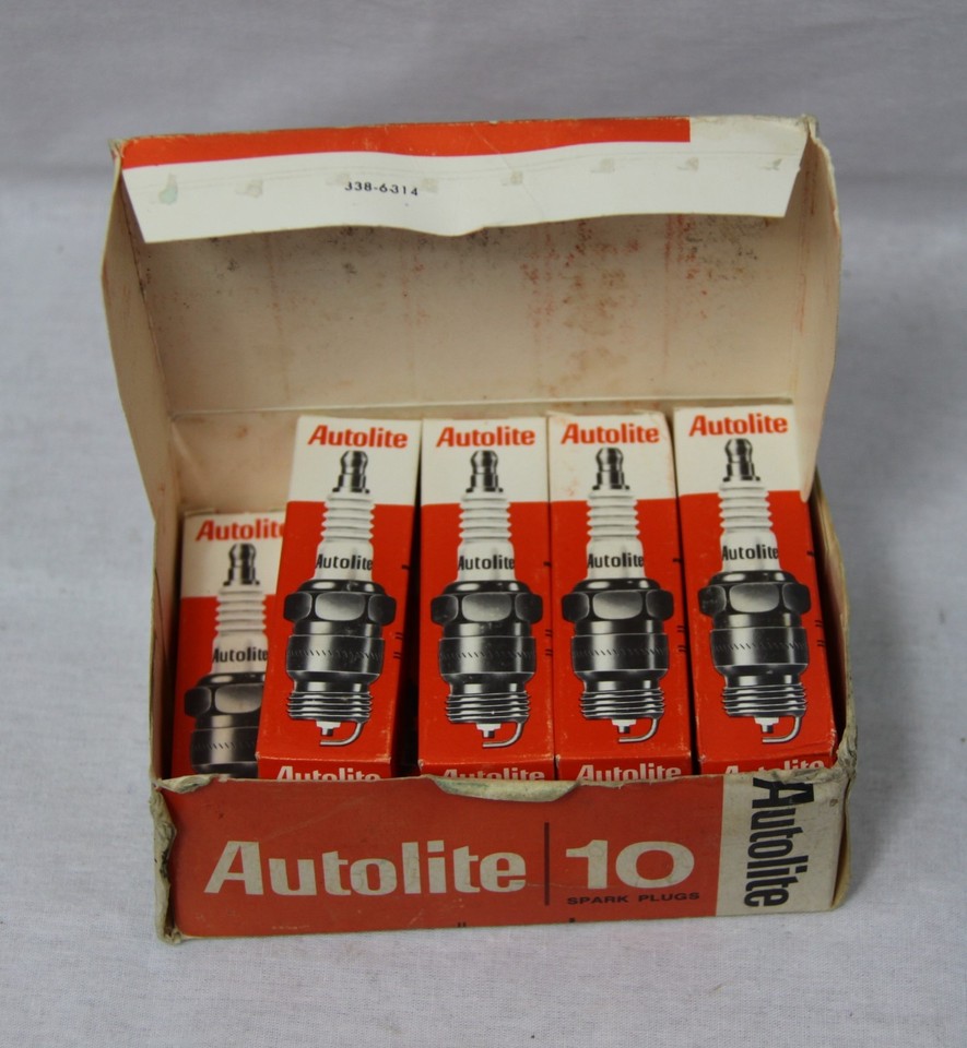 Autolite 314 Spark Plug, NOS Vintage plug cross reference Champion J5 ...
