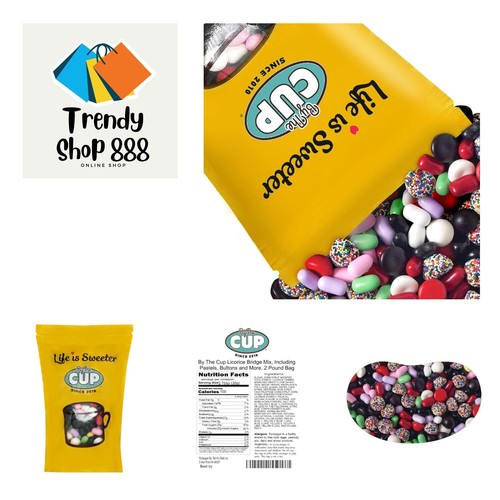 Licorice Bridge Mix, Including Pastels, Buttons and More, 2 lb Bulk Bag ...