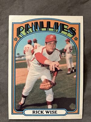 💥RICK WISE💥 1972 TOPPS BASEBALL CARD #43 PHILADELPHIA PHILLIES | eBay