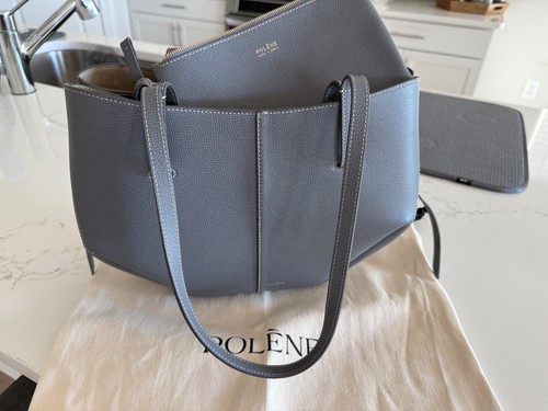 Polene Cyme Mini Textured Stone-Authentic | eBay