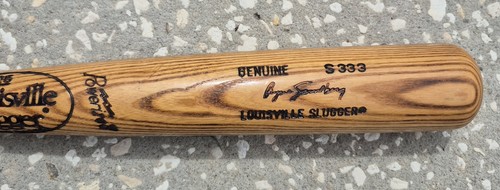 Cubs RYNE SANDBERG game Issued Louisville Slugger Model S333 Baseball ...