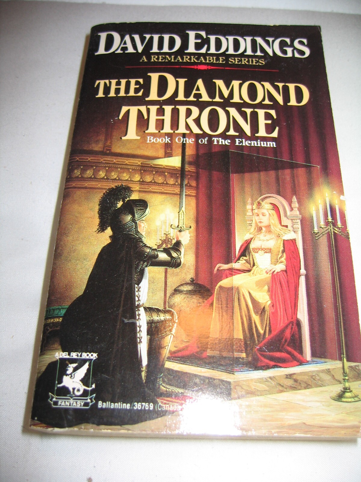 Vintage 1990 HCDJ The Diamond Throne, Book One of The Elenium by David ...