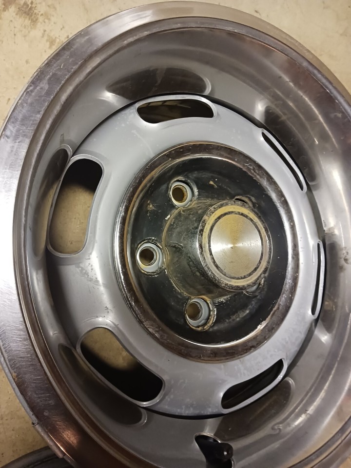 2 14 X 7 PONTIAC RALLY 1 WHEELS WITH OEM CAPS AND TRIM RINGS NICE | eBay