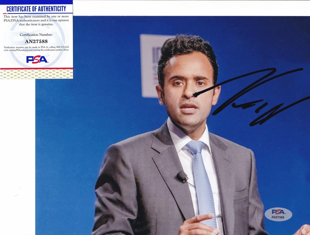 Vivek Ramaswamy For President 2024 Signed Autograph 8x10 Photo PSA/DNA ...