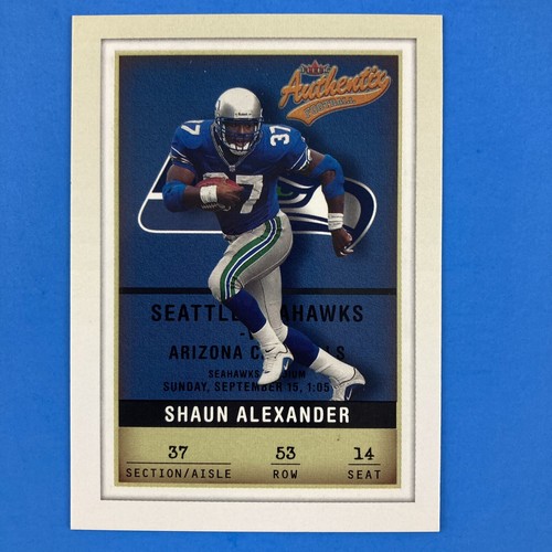 Shaun Alexander 2002 Fleer Authentix Card #53 NFL Seattle Seahawks | eBay
