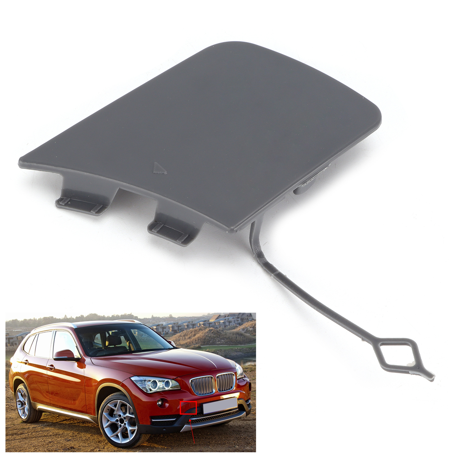 Front Bumper Tow Hook Cover 51117345034 ABS Cap For X1 E84 X Line 2013 ...