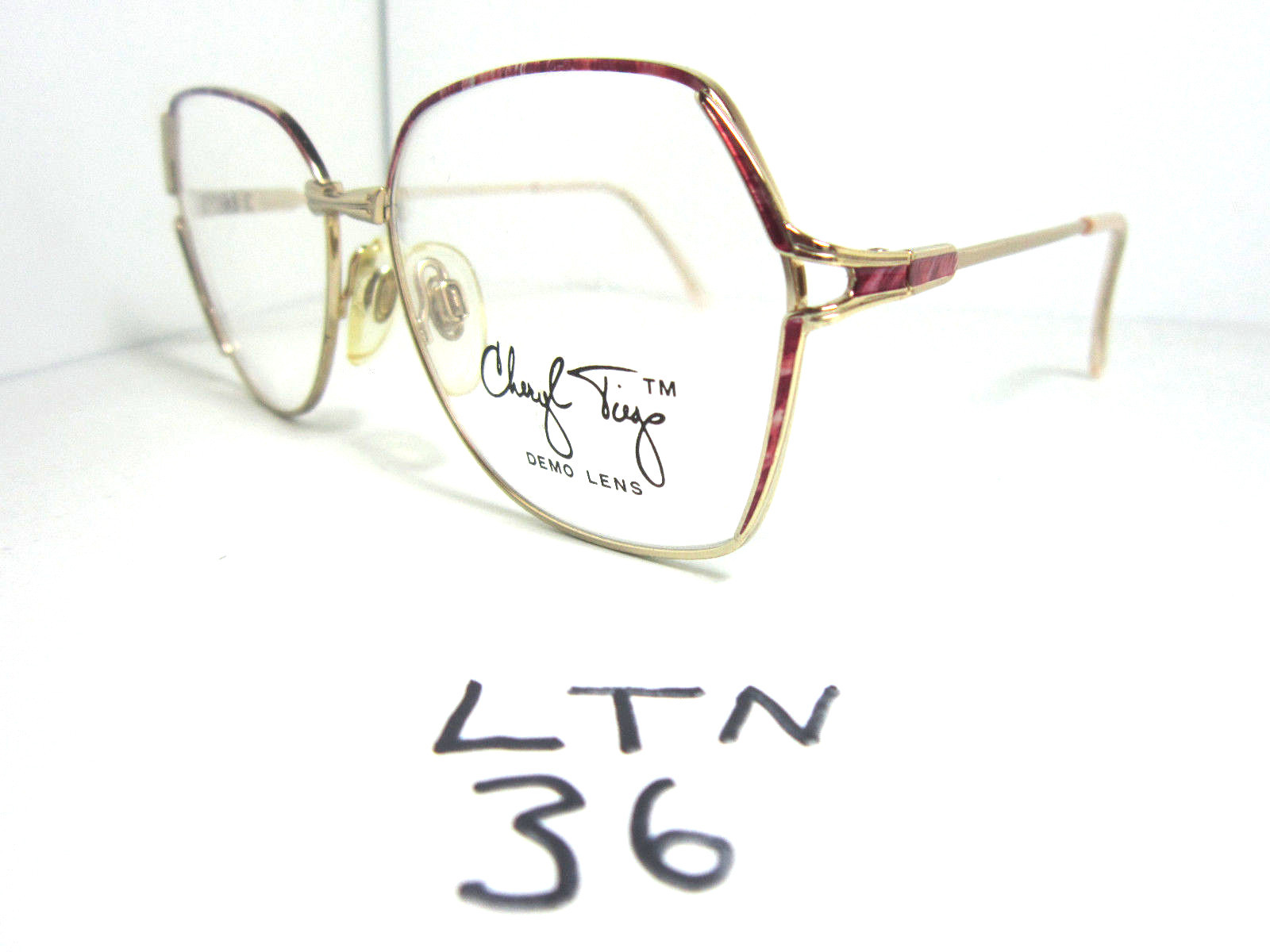 Nos 1980s CHERYL TIEGS Eyeglass Frame by Welling Eyewear Red Gold CT92 ...