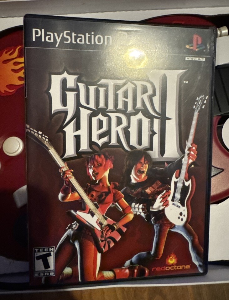PS2 Guitar Hero Red Octane Wired Controller TESTED In Box With Game | eBay
