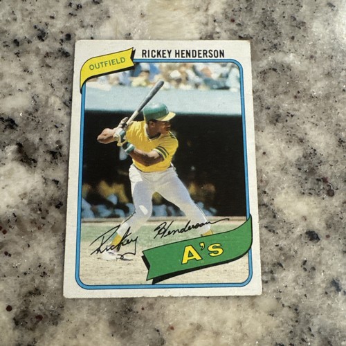 1980 TOPPS RICKEY HENDERSON #482 ROOKIE CARD RC VG/EX | eBay