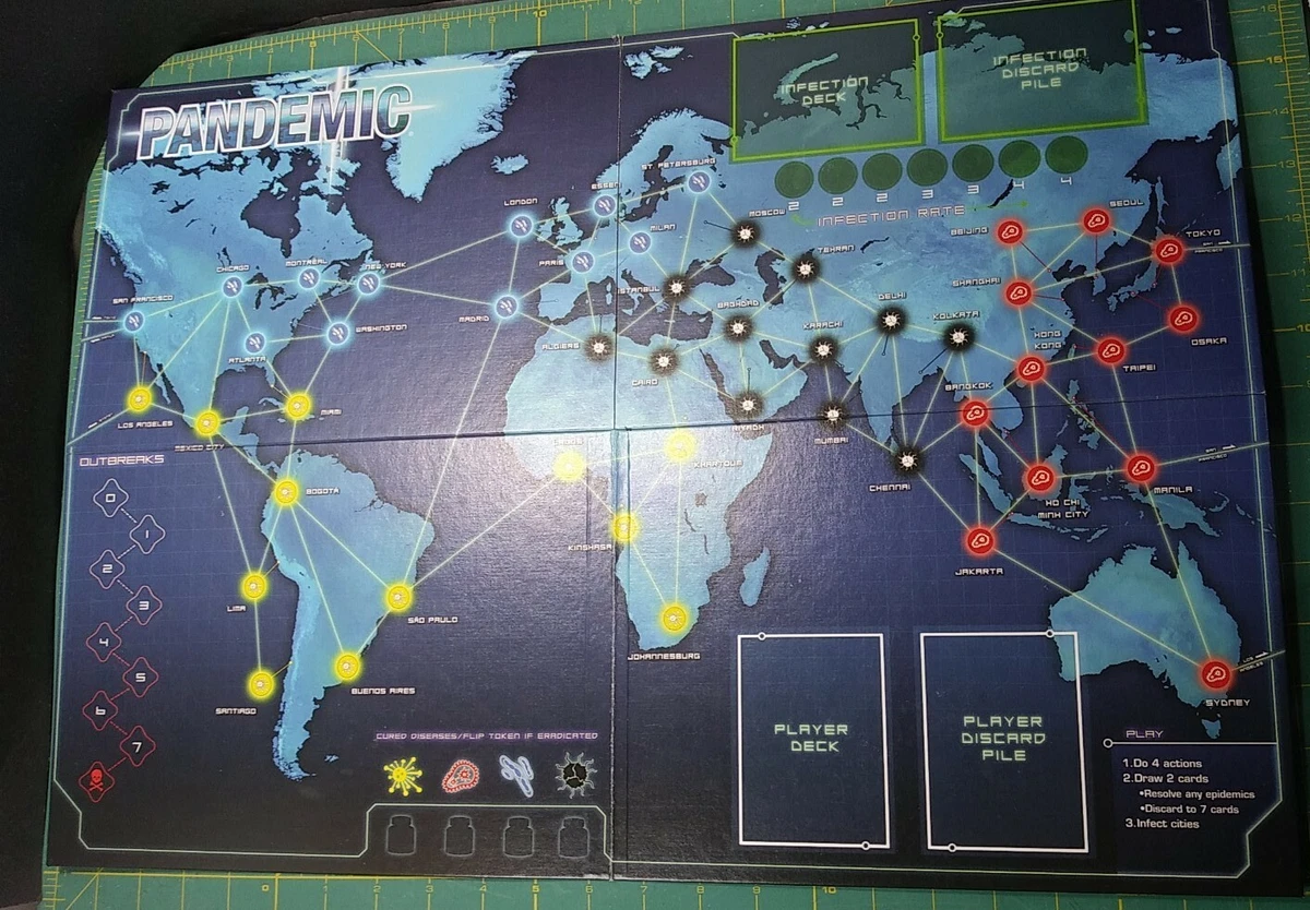 Pandemic Board Game Map
